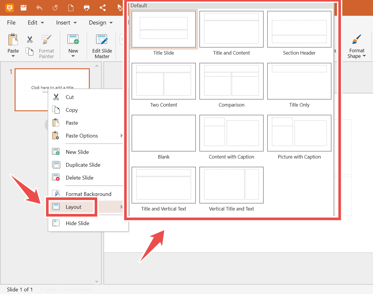 Apply or Change a Slide Layout in MobiSlides – MobiSystems