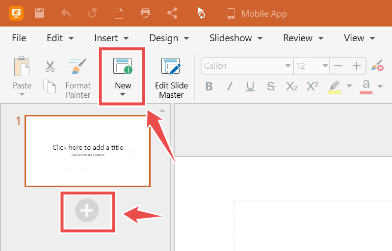 Apply or Change a Slide Layout in MobiSlides – MobiSystems