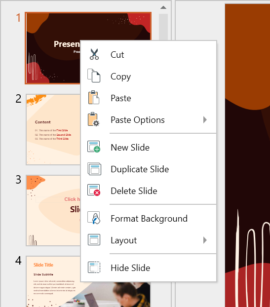Delete, Duplicate or Reorder Slides in MobiSlides – MobiSystems