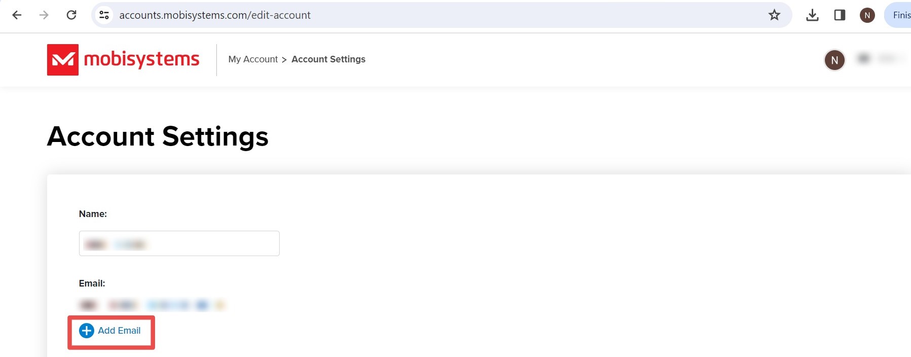 MobiSystemsアカウントを管理する – MobiSystems