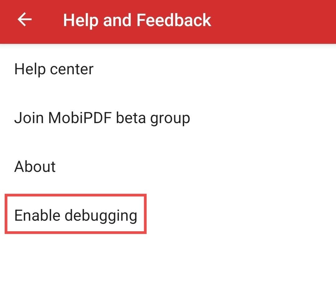 How to Enable Debug Logging in MobiPDF for Android – MobiSystems