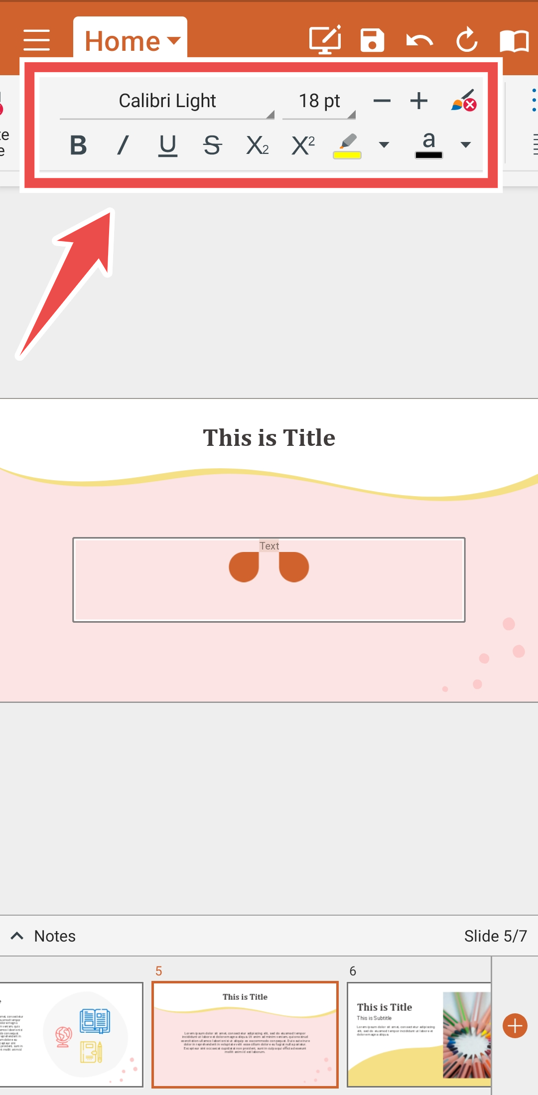 Text in MobiSlides-Präsentationen formatieren – MobiSystems