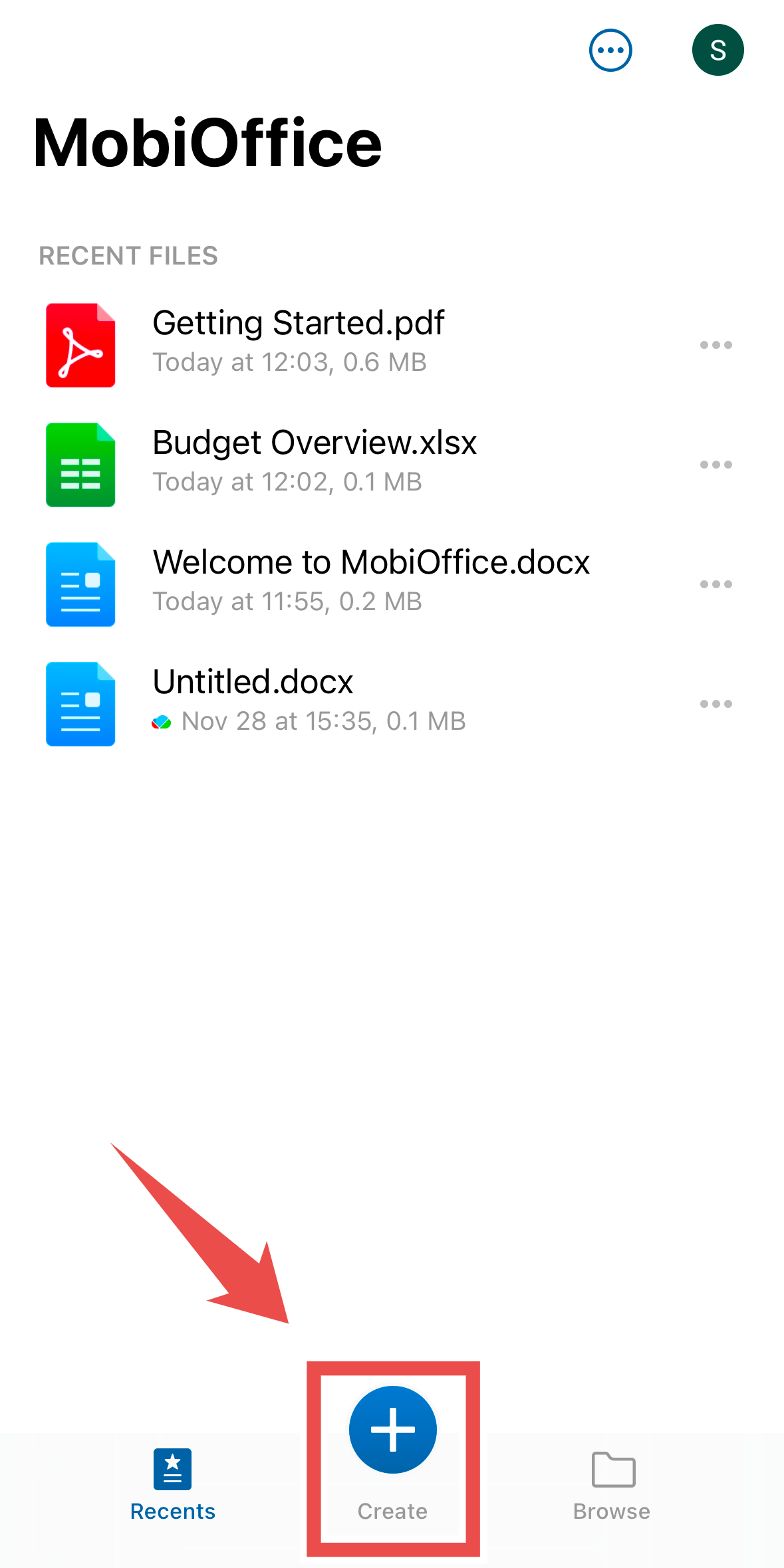 スプレッドシートを作成してMobiDriveに保存する – MobiSystems
