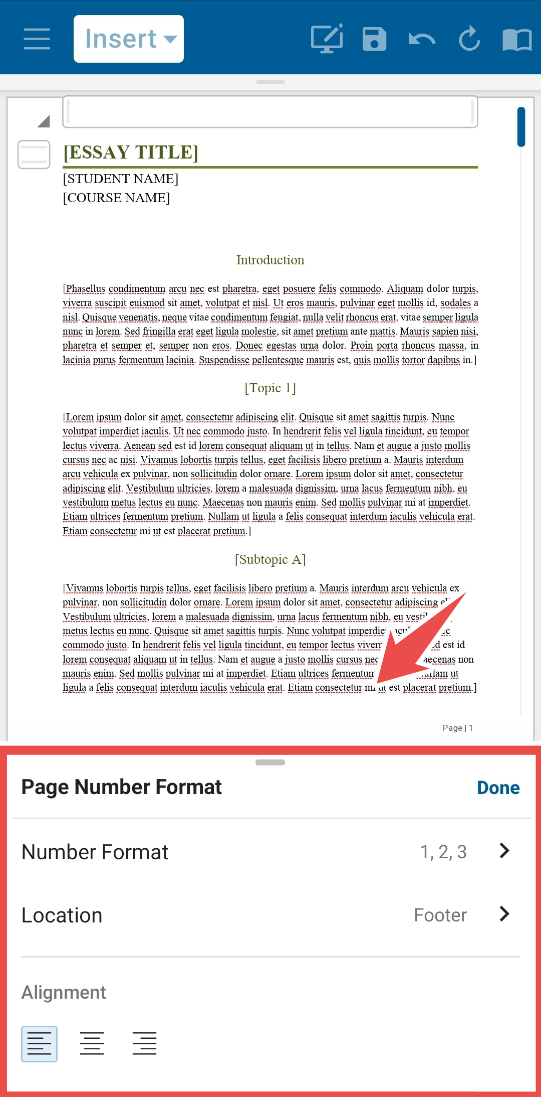 Add Header, Footer, Page number in MobiDocs – MobiSystems Add Header, Footer, Page number in MobiDocs – MobiSystems