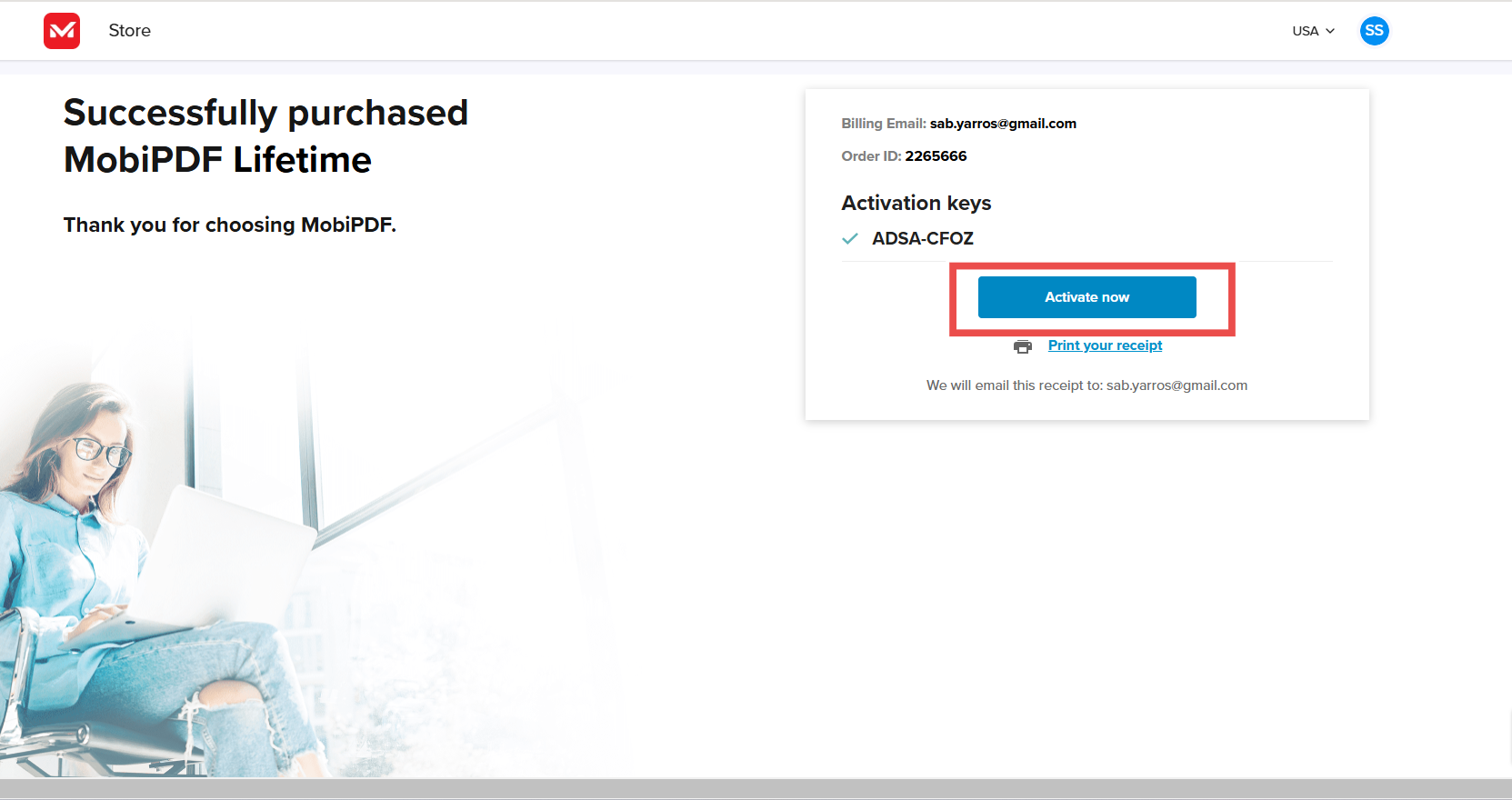 Active su licencia vitalicia de MobiPDF – MobiSystems