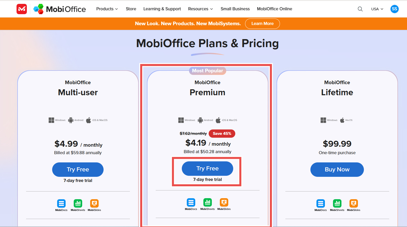 Activez votre abonnement MobiOffice Premium – MobiSystems