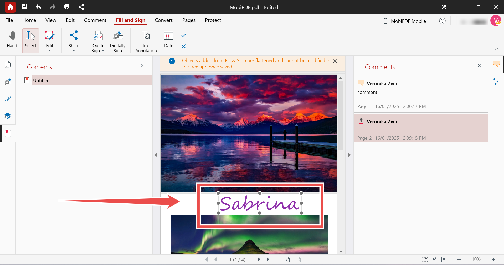 How to sign a PDF with MobiPDF Quick Sign on Windows – MobiSystems