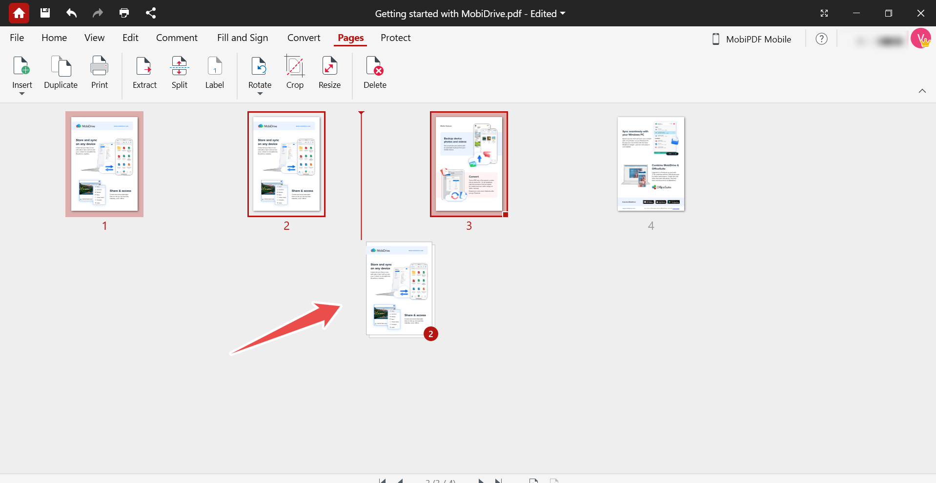 How to reorder PDF pages on Windows – MobiSystems