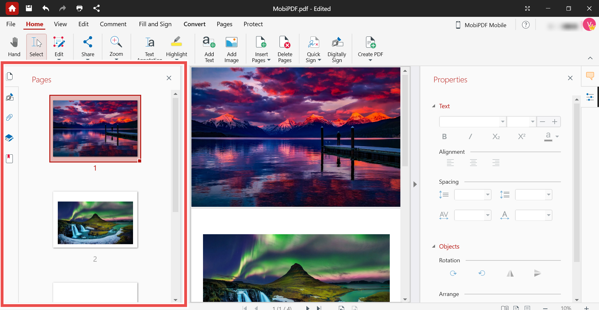 Como Navegar Em Um Pdf Com O Mobipdf No Windows Mobisystems