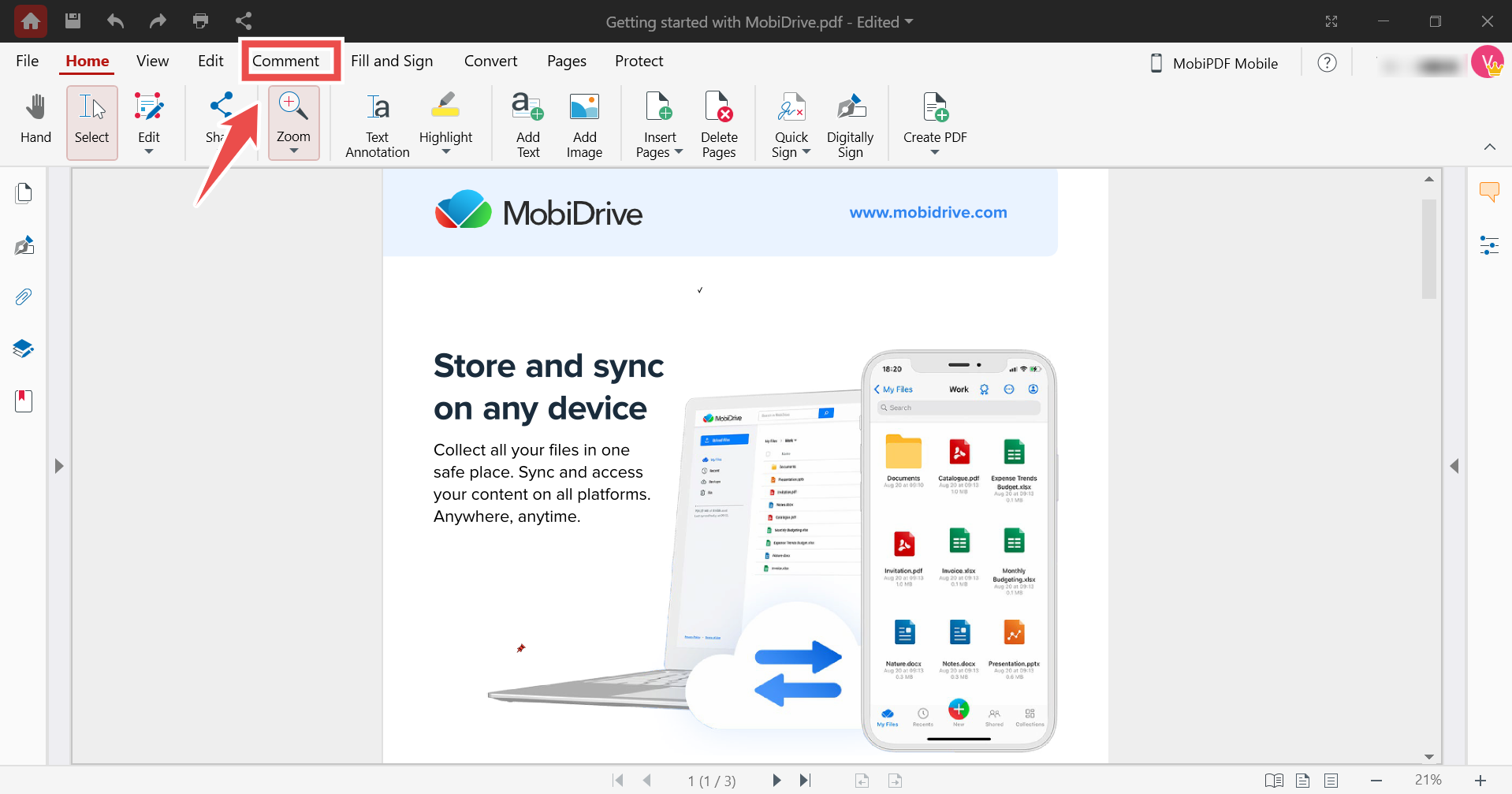 Cómo añadir formas a un PDF en Windows – MobiSystems