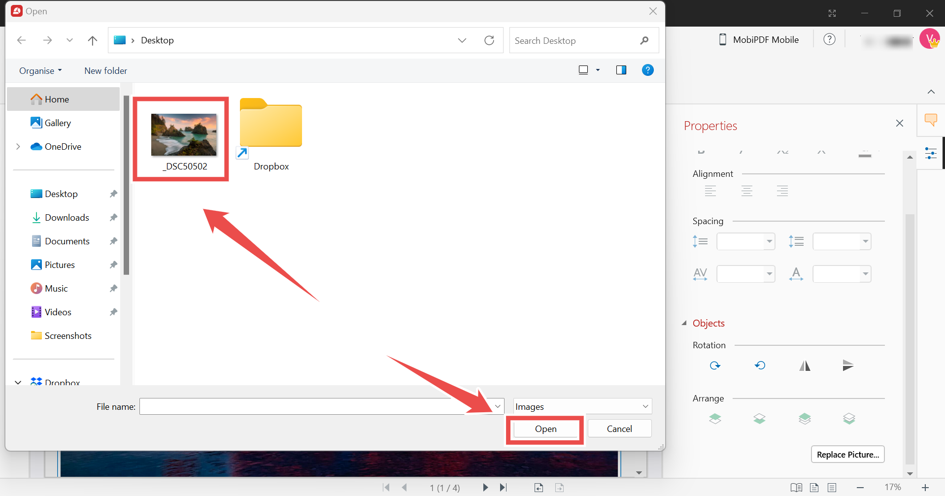 Cómo sustituir una imagen PDF en Windows – MobiSystems