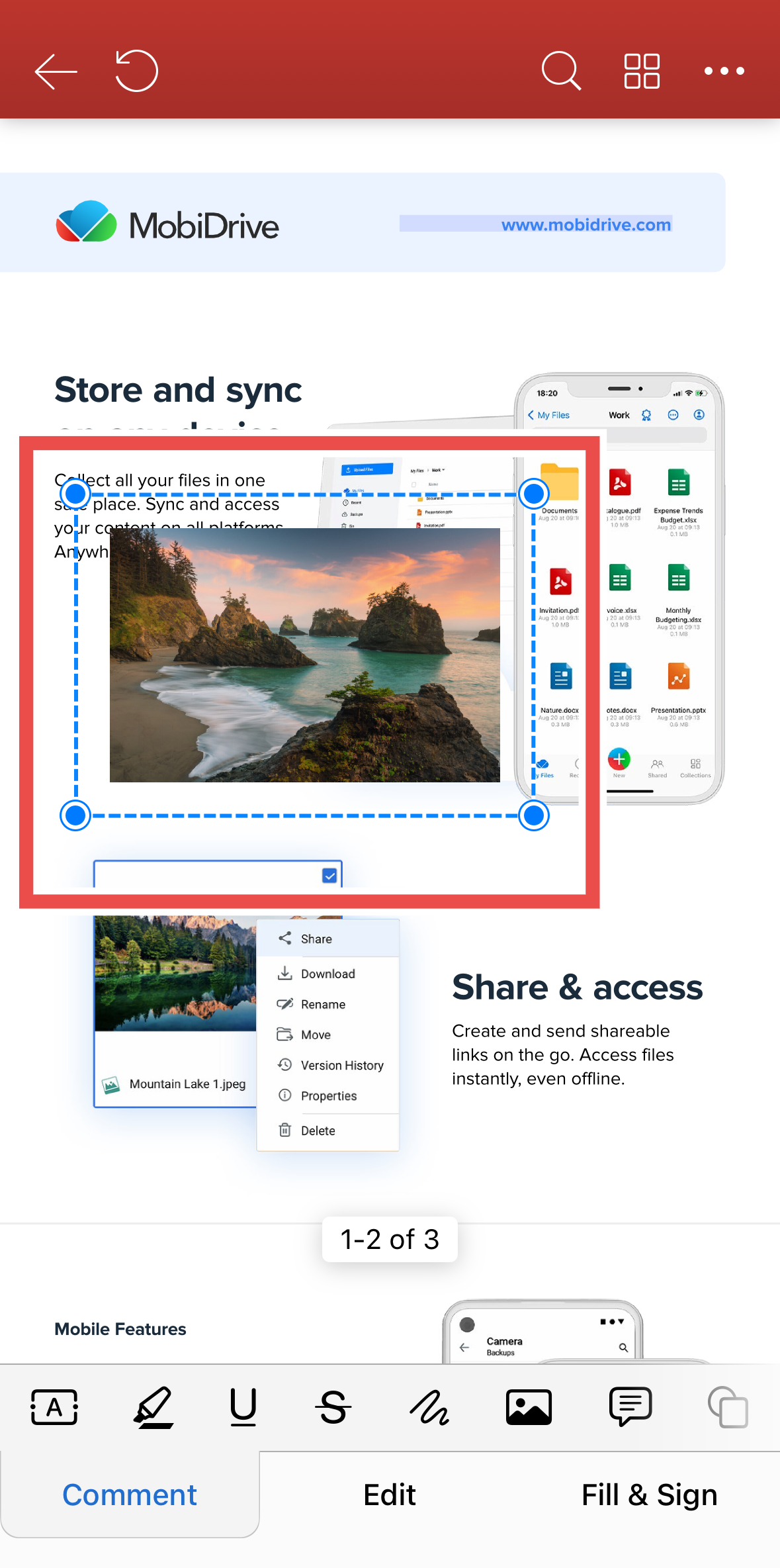How To Add An Image To A Pdf With Mobipdf On Ios Mobisystems