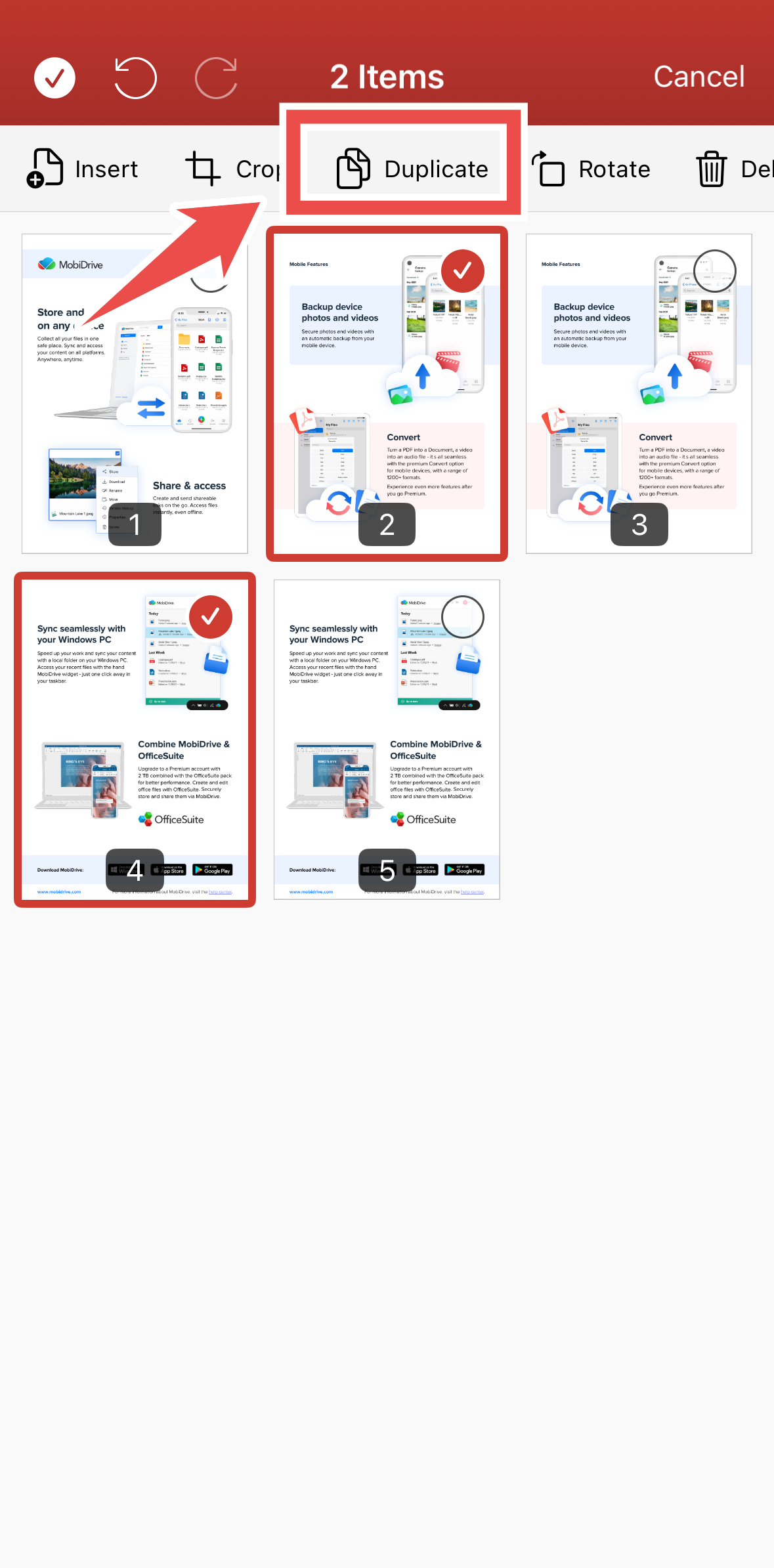 Como Duplicar Páginas De Pdf Com O Mobipdf No Ios Mobisystems