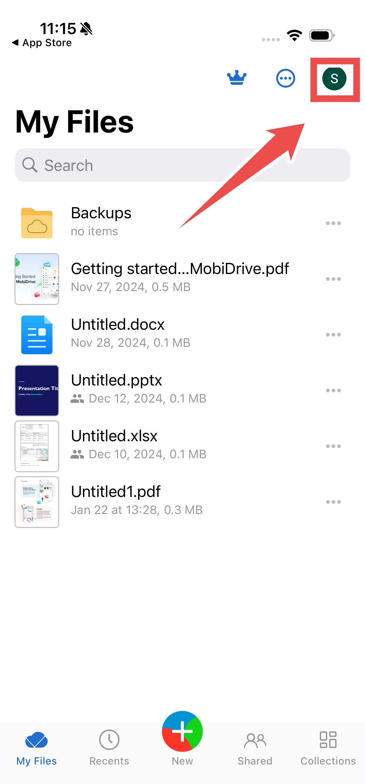 גיבוי תמונות וסרטונים ב-MobiDrive (iOS) – MobiSystems