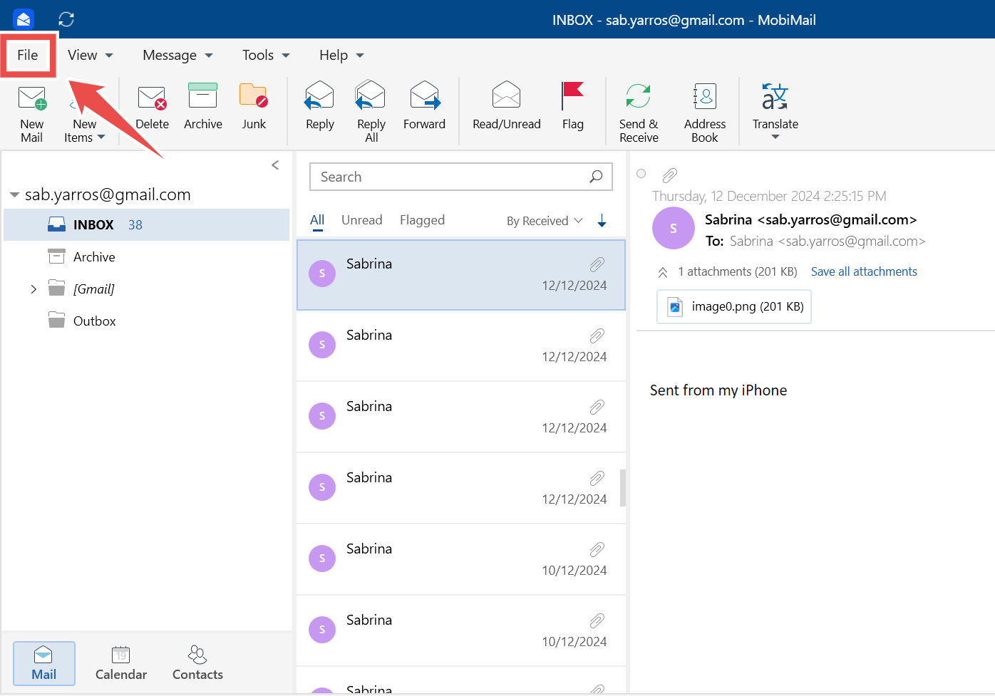 Funzioni di importazione per i file di dati di Outlook (.pst, .ost), contatti (.vcf) e iCalendar ...