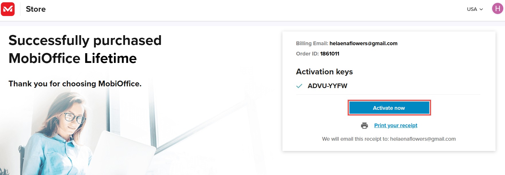 Activate MobiOffice Lifetime on Windows – MobiSystems